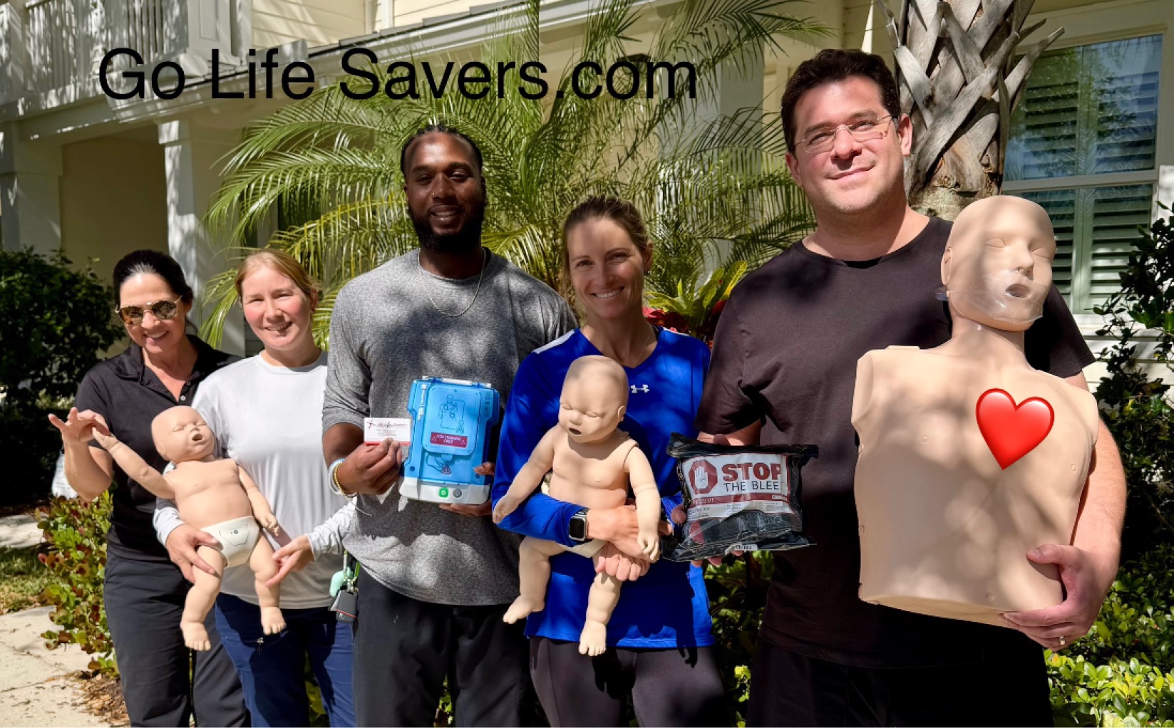 Learn CPR AED, First Aid, Stop The Bleed - Go Life Savers, LLC